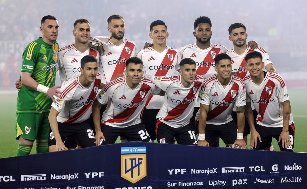 La formación de River Plate ante Colo Colo en Copa Libertadores