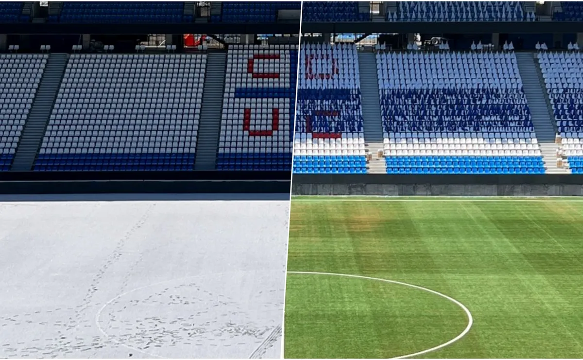 La UC demora nada en despejar un nevado Claro Arena antes del debut