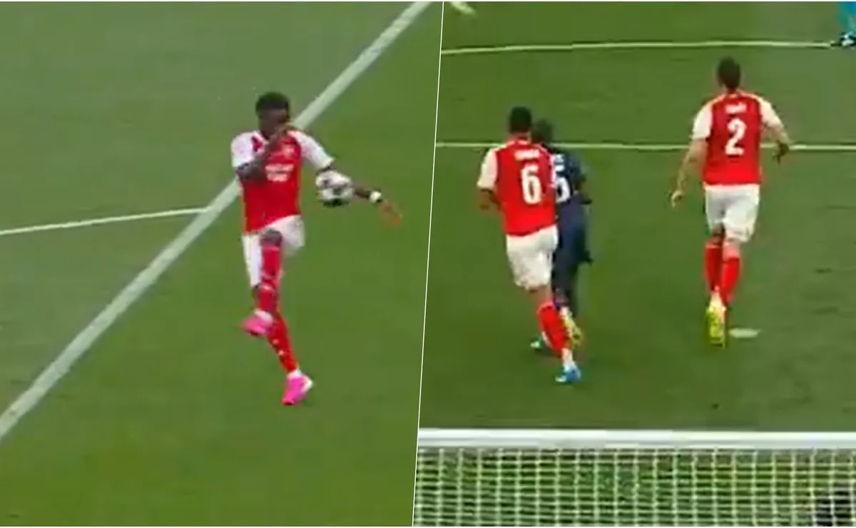 PSG vs Arsenal: mano y pisotón desatan polémica en la Champions